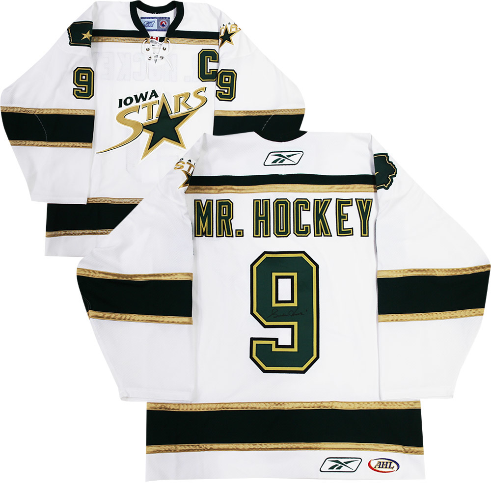 Gordie Howe Autographed Iowa Stars Pro Jersey - NHL Auctions
