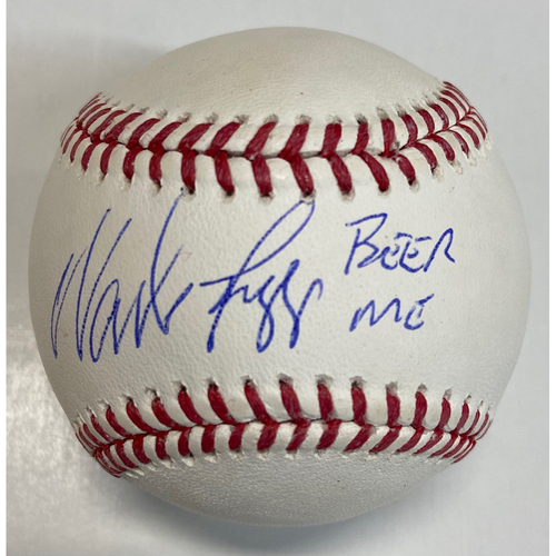 Wade Boggs Autographed "Beer Me" Baseball | MLB Auctions