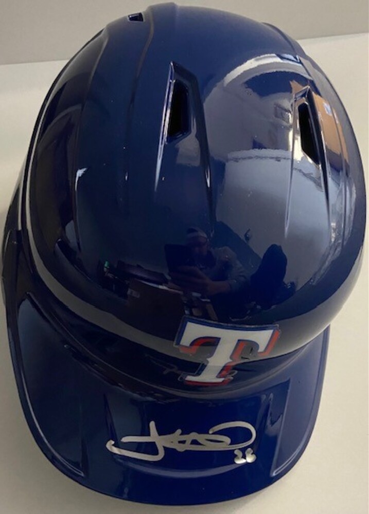 Jonah Heim Autographed Rangers Helmet | MLB Auctions