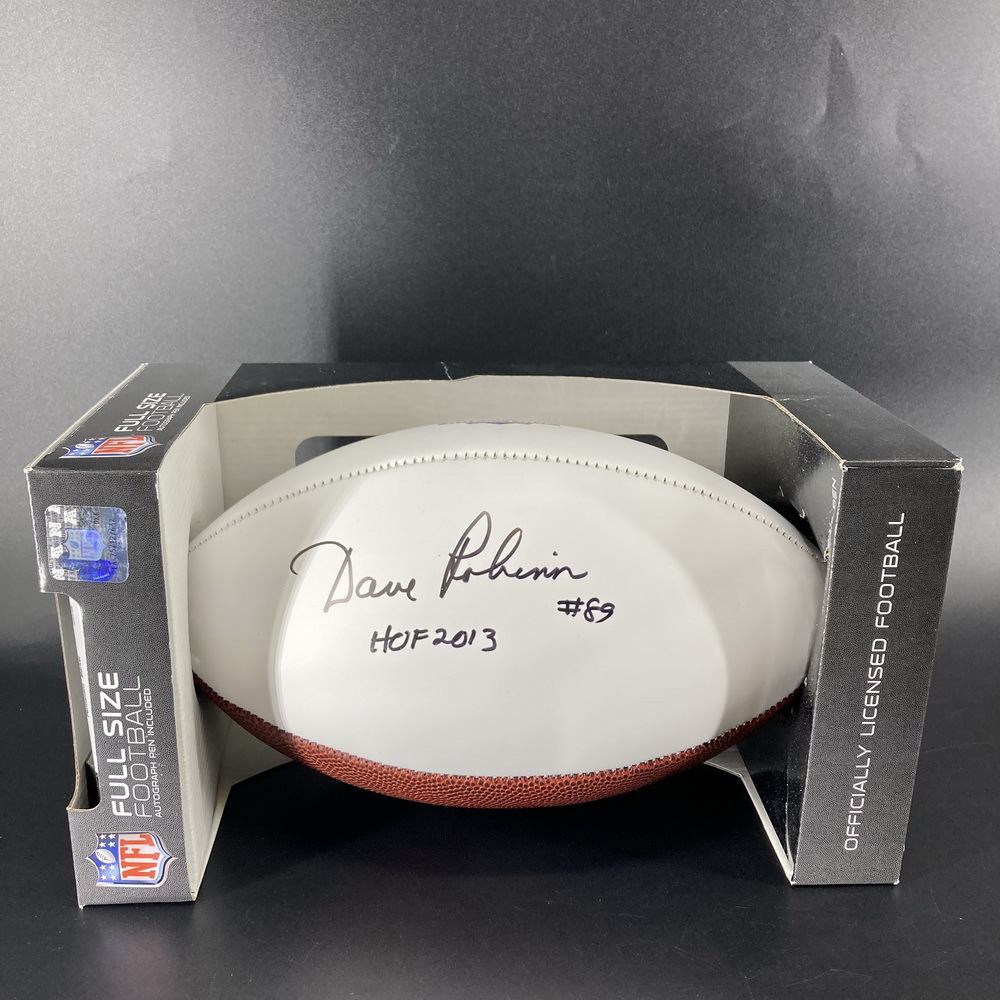 HOF - Packers Dave Robinson Signed Panel Ball with HOF Logo | The ...
