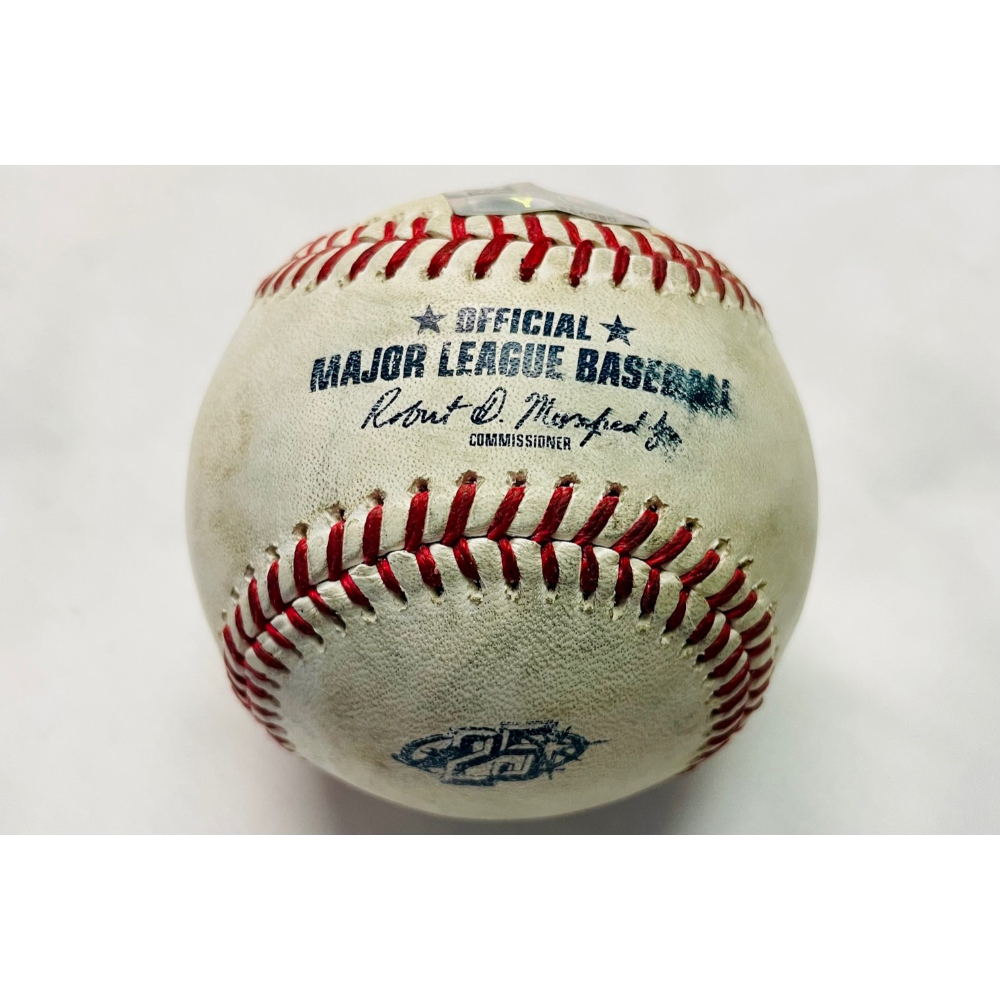 Game Used 25th Anniversary Baseball: Tyler Glasnow strikes out Bobby ...