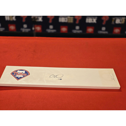 Cole Hamels Autographed Pitching Rubber | Philadelphia Phillies Auctions