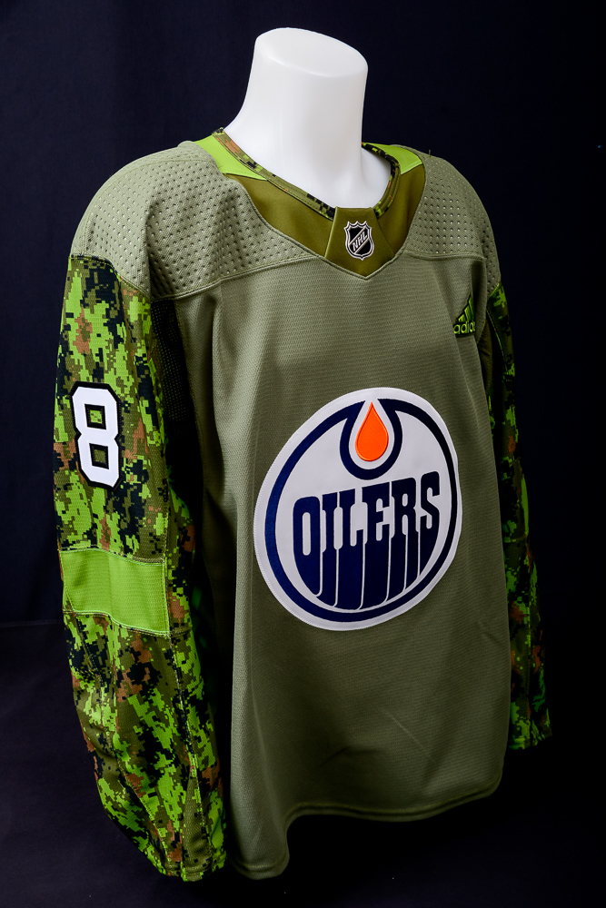 Ty Rattie #8 - Autographed 2018-19 Edmonton Oilers Pre-game Warm Up ...