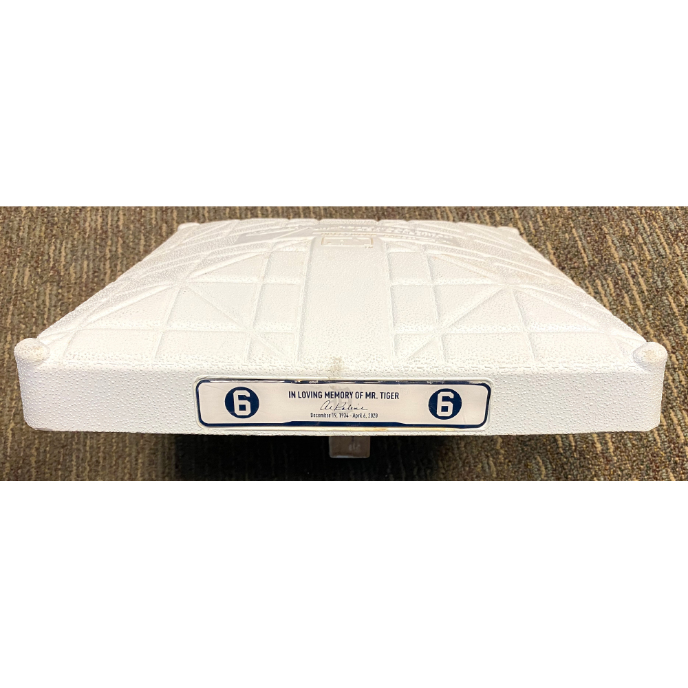 2020 Detroit Tigers Comerica Park Game-Used Base with In Loving Memory ...