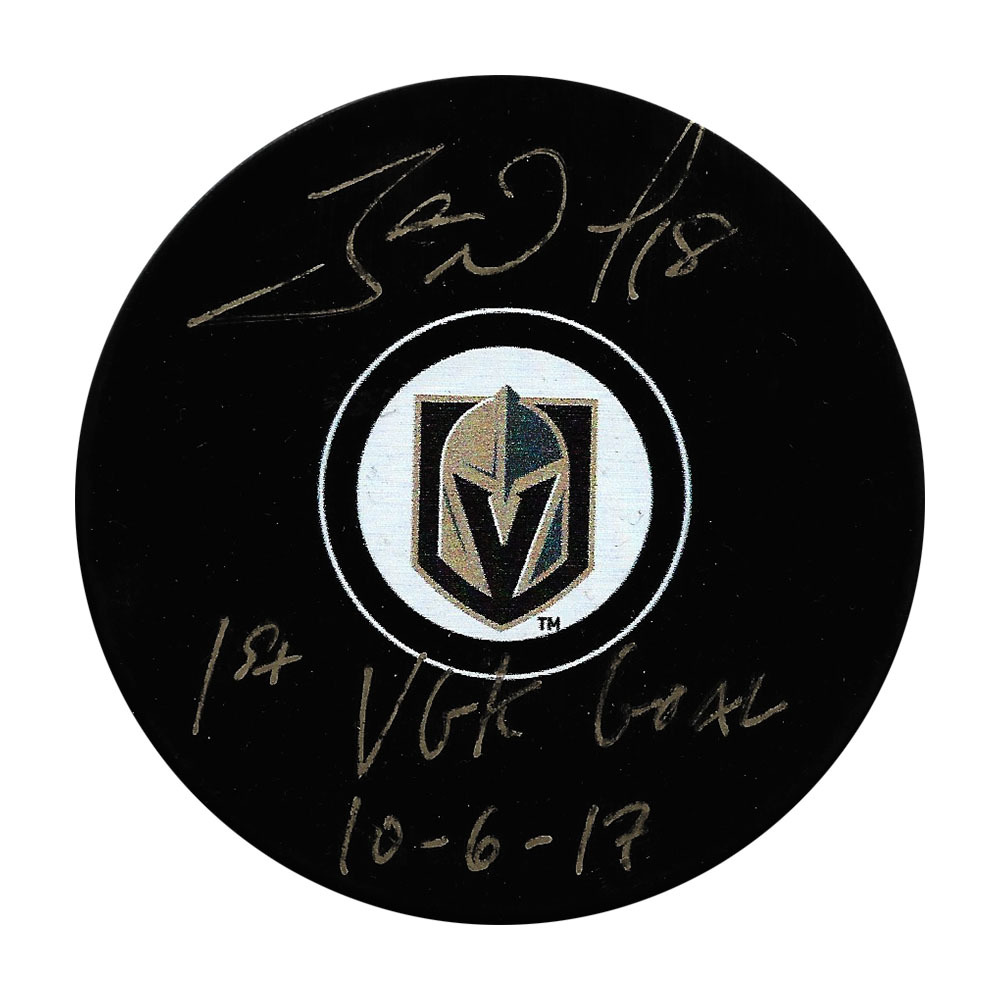 James Neal Autographed Vegas Golden Knights Puck w/1ST VGK GOAL 10-6-17 ...