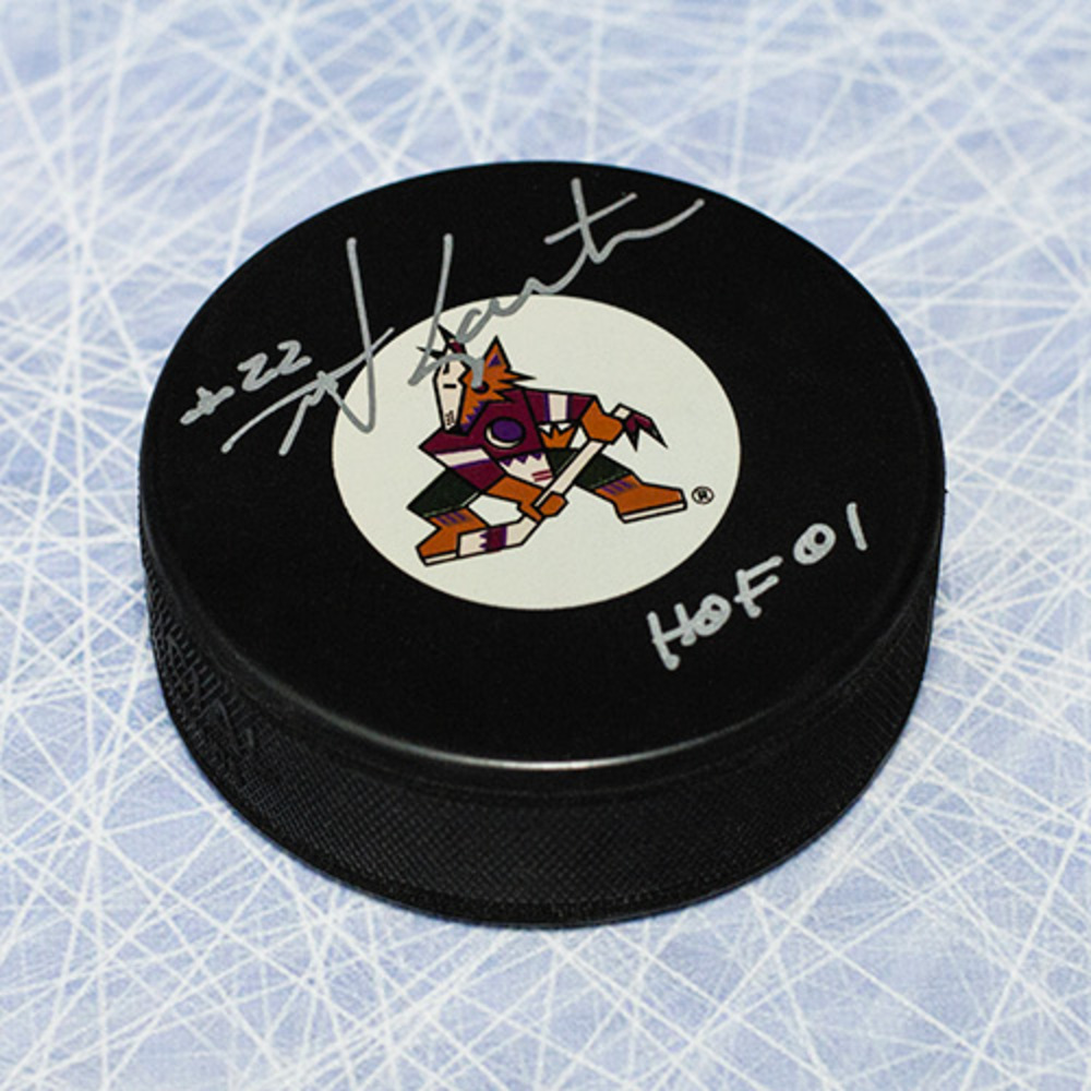 Mike Gartner Phoenix Coyotes Autographed Hockey Puck with HOF ...