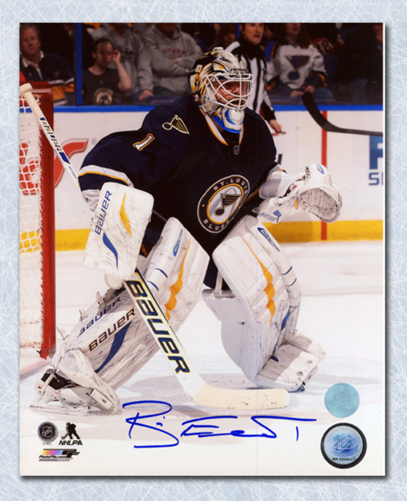 Brian Elliott St. Louis Blues Autographed Goalie Action 8x10 Photo ...