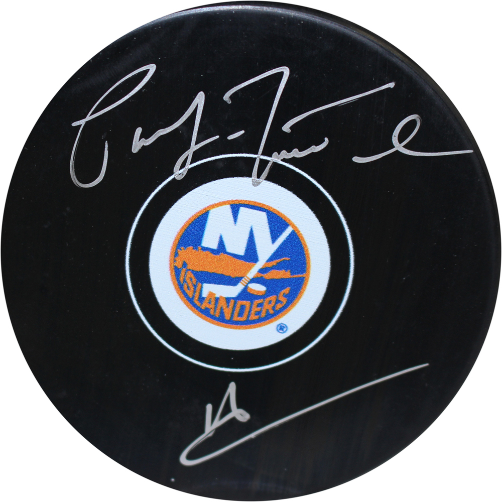 Pat LaFontaine Signed New York Islanders Puck - NHL Auctions