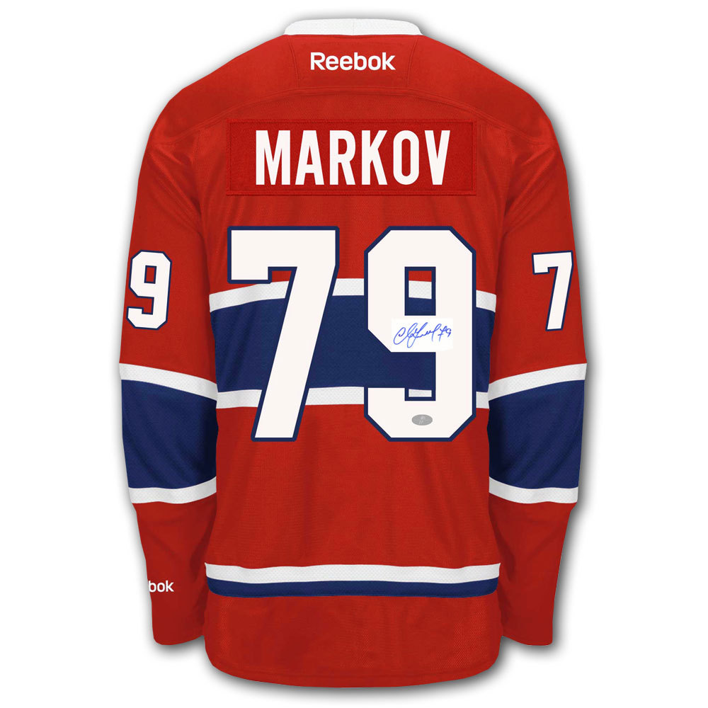 Andrei Markov Montreal Canadiens RBK Premier Autographed Jersey - NHL ...