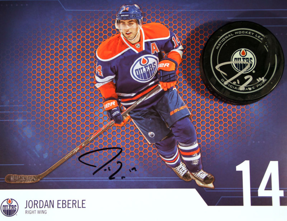Jordan Eberle #14 - Autographed 104th NHL Career Regular Season ...