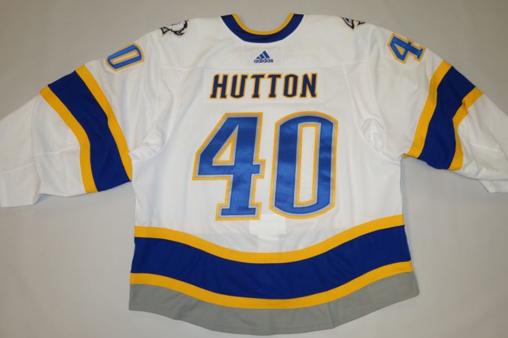 Carter Hutton 2021 Buffalo Sabres Reverse Retro Jersey - NHL Auctions