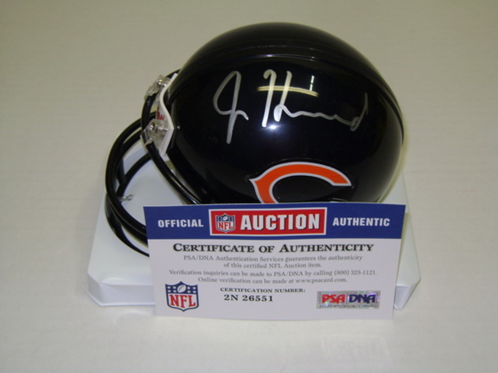 NFL - BEARS JORDAN HOWARD SIGNED BEARS MINI HELMET | The official ...
