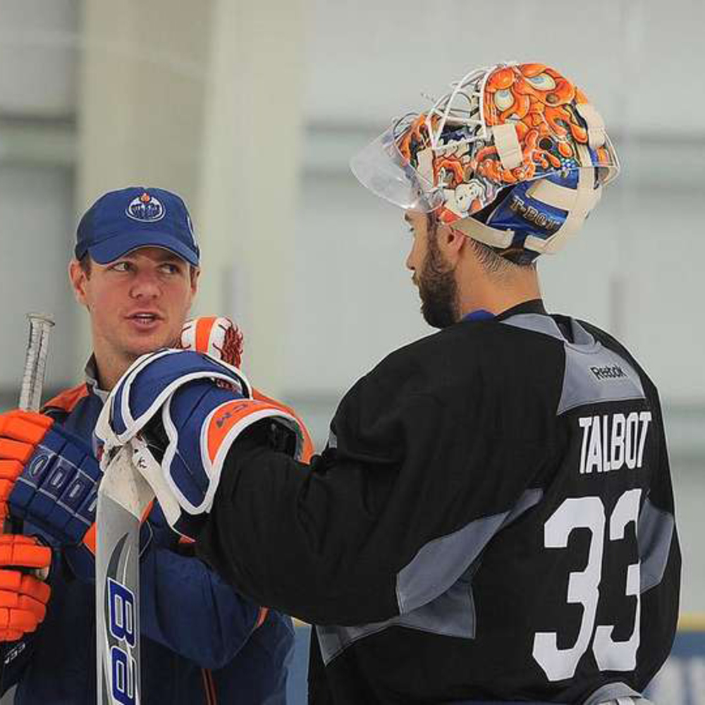Cam Talbot #33 - Autographed 2015-16 Edmonton Oilers Training Camp Worn ...