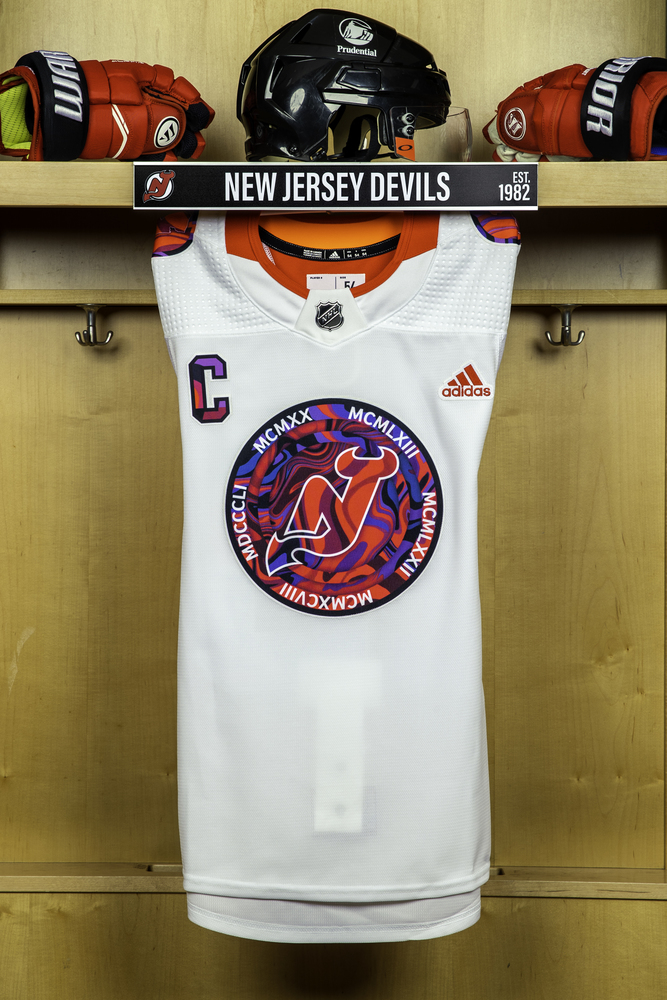 Dawson Mercer Autographed 2021-22 Gender Equality Warm-Up Jersey - New ...