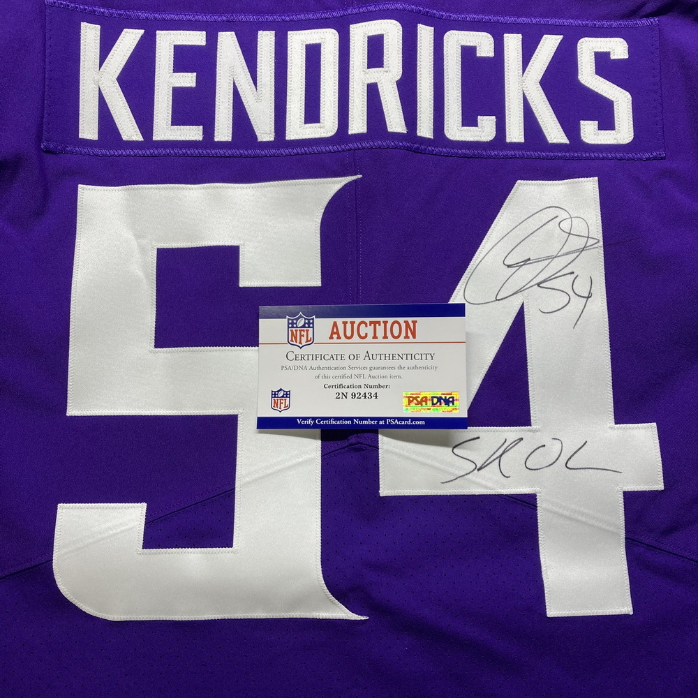 Crucial Catch - Vikings Eric Kendricks Signed Game Issued Jersey 2022 ...