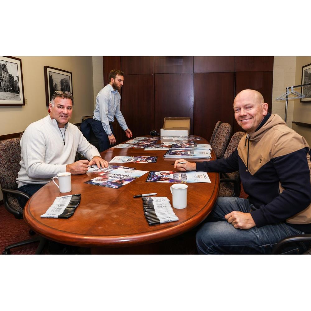 Mats Sundin, Eric Lindros Autographed 2022 Legends Classic Poster - NHL ...