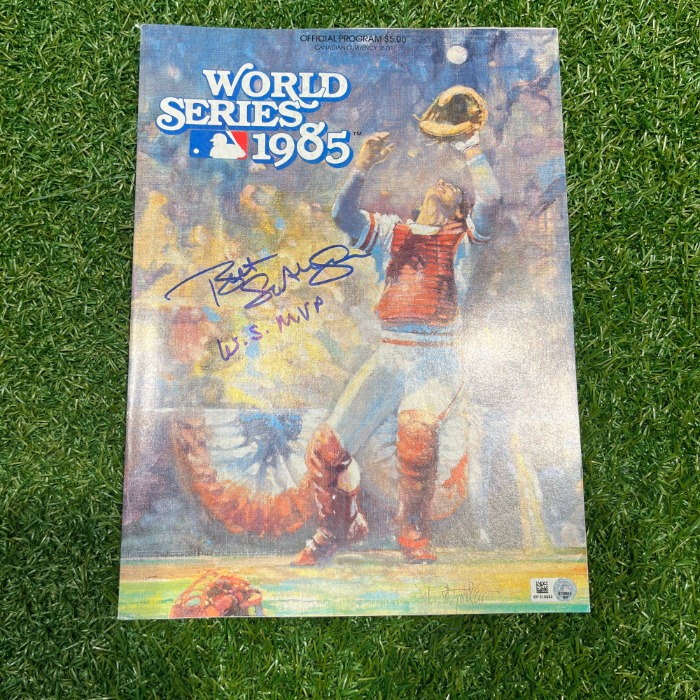 Brett Saberhagen Autographed World Series 1985 Program | Kansas City ...