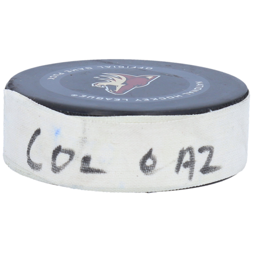 Colorado Avalanche vs. Arizona Coyotes Game-Used Puck from Game 4 of ...