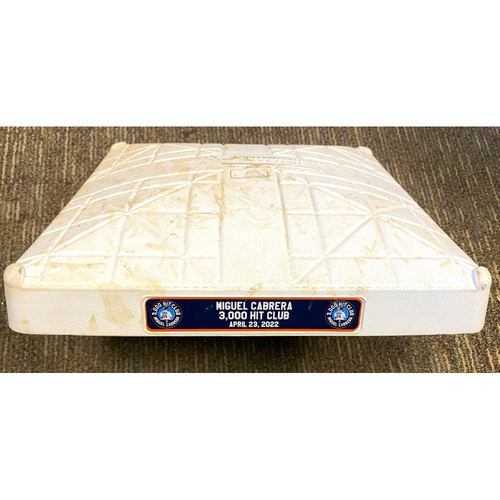 Cabrera Exclusive! Game-Used Base From Miguel Cabrera's 3,000th Hit ...