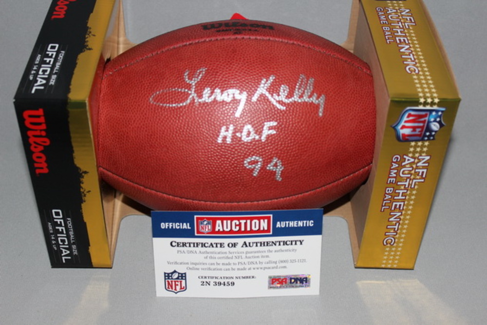 HOF - BROWNS LEROY KELLY SIGNED AUTHENTIC FOOTBALL | The official ...