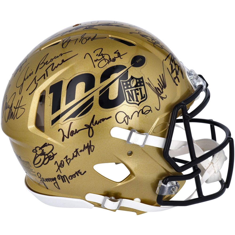 NFL Legends Multi-Player Autographed NFL 100 Authentic Helmet - Limited ...