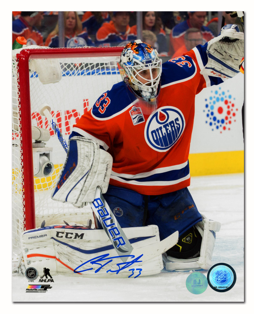 Cam Talbot Edmonton Oilers Autographed 1st Game at Rogers Place 8x10 ...