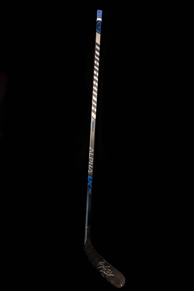Signed and Game-Used Warrior Stick by #21 Barclay Goodrow - NHL Auctions