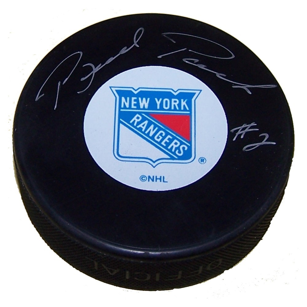 Brad Park Autographed New York Rangers Puck - NHL Auctions