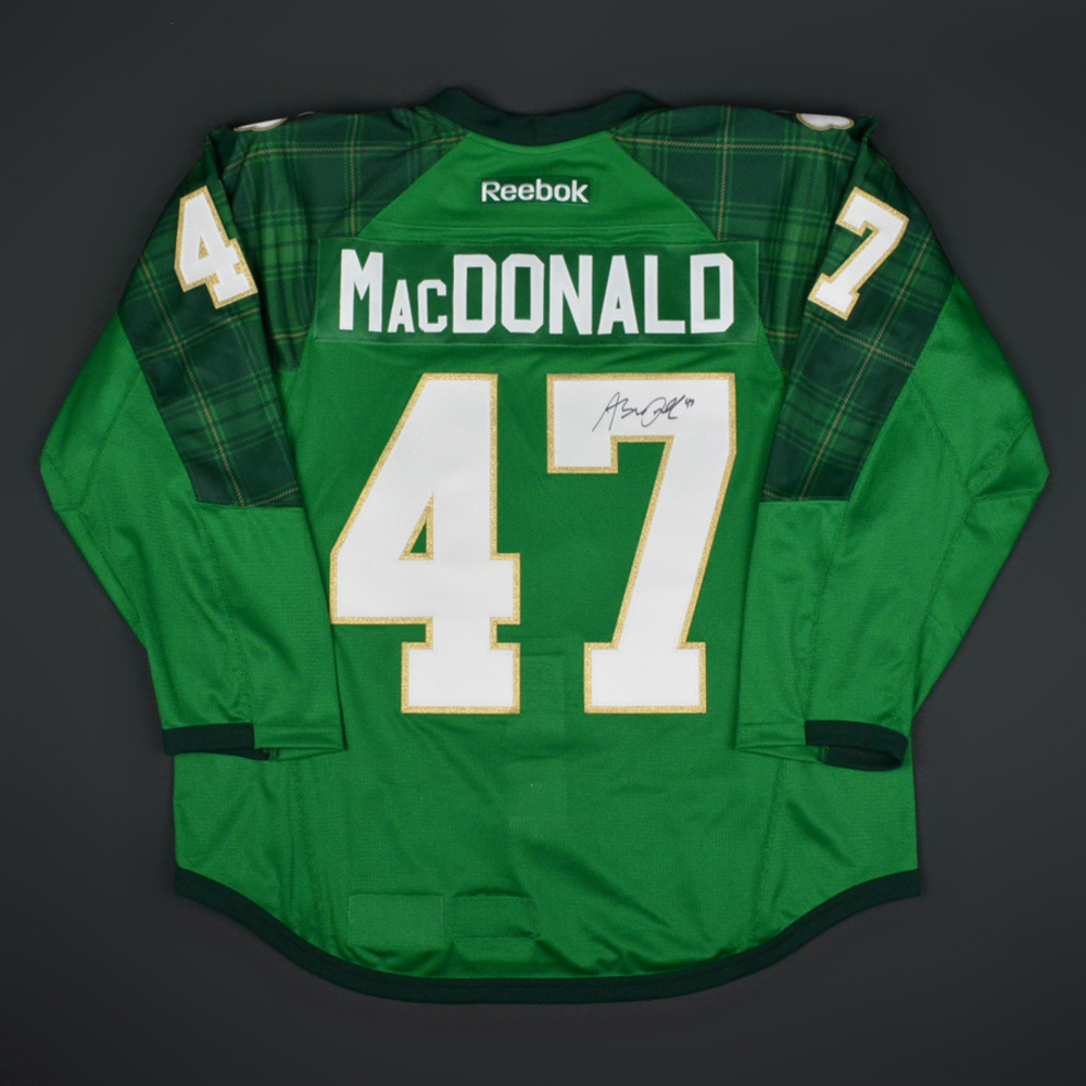 Andrew MacDonald - Philadelphia Flyers - St. Patricks's Day Autographed ...