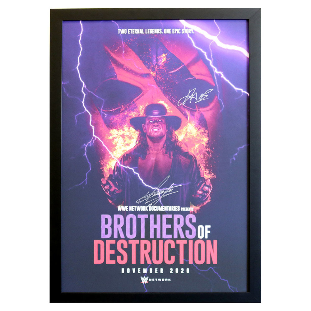 Undertaker and Kane SIGNED Brothers of Destruction Documentary Poster ...