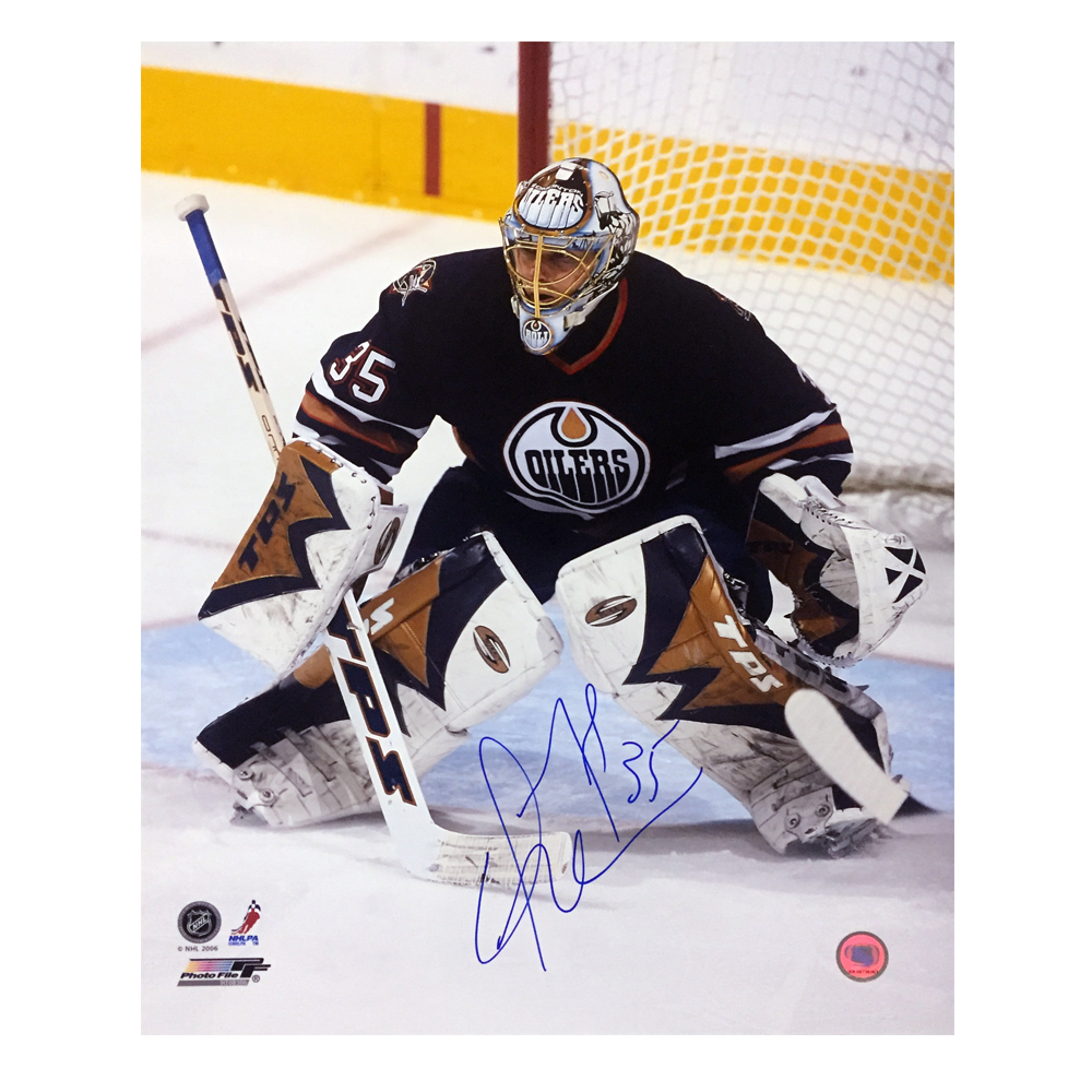 DWAYNE ROLOSON Signed Edmonton Oilers 16 X 20 Photo - 79113 - NHL Auctions
