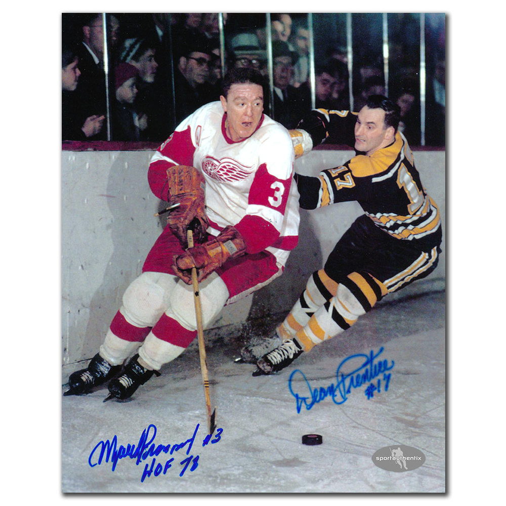 Marcel Pronovost vs Dean Prentice Dual Autographed 8x10 Photo - NHL ...