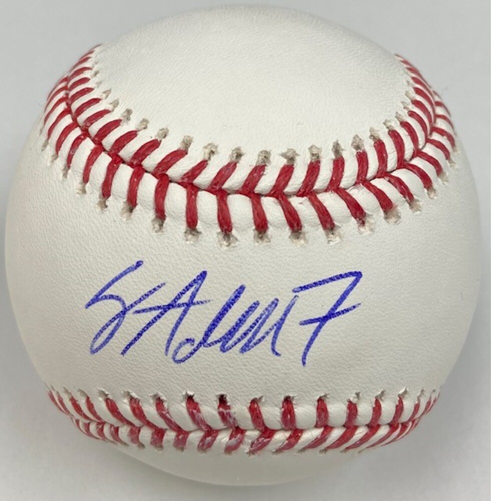 Jo Adell Autographed Baseball | MLB Auctions