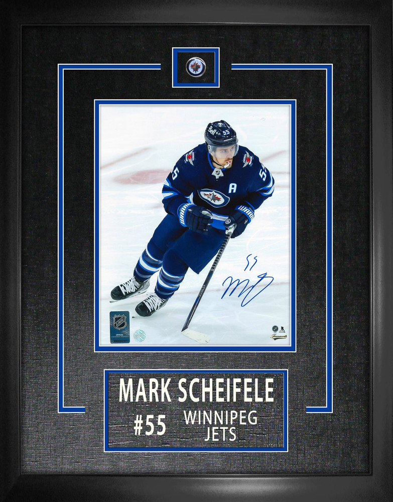 Mark Scheifele Signed Winnipeg Jets Action Framed 8x10 - NHL Auctions