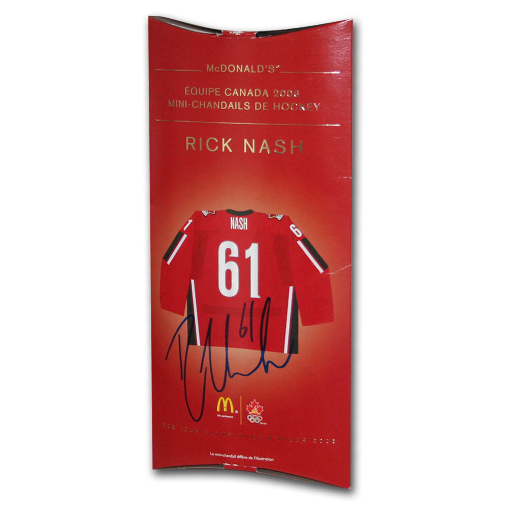 Rick Nash Autographed 2006 Olympics Mini-Jersey - McDonald's Canada ...