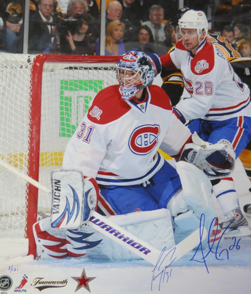 Carey Price & Josh Gorges Signed 16x20 Photo In the Crease. (Montreal ...