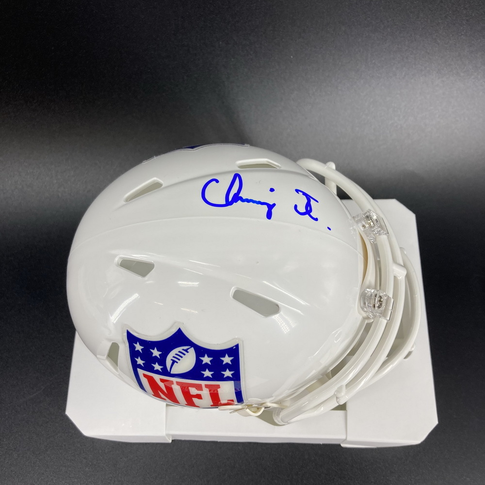 NFL - Dolphins Channing Tindall Signed NFL Shield Mini Helmet | The ...
