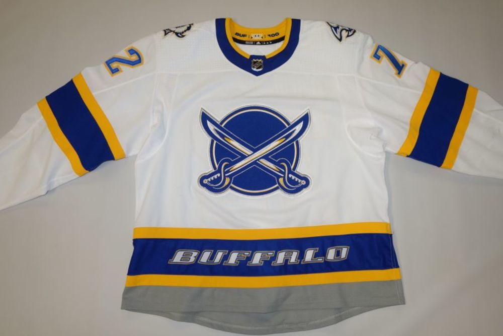 Tage Thompson 2021 Buffalo Sabres Reverse Retro Jersey (2) - NHL Auctions