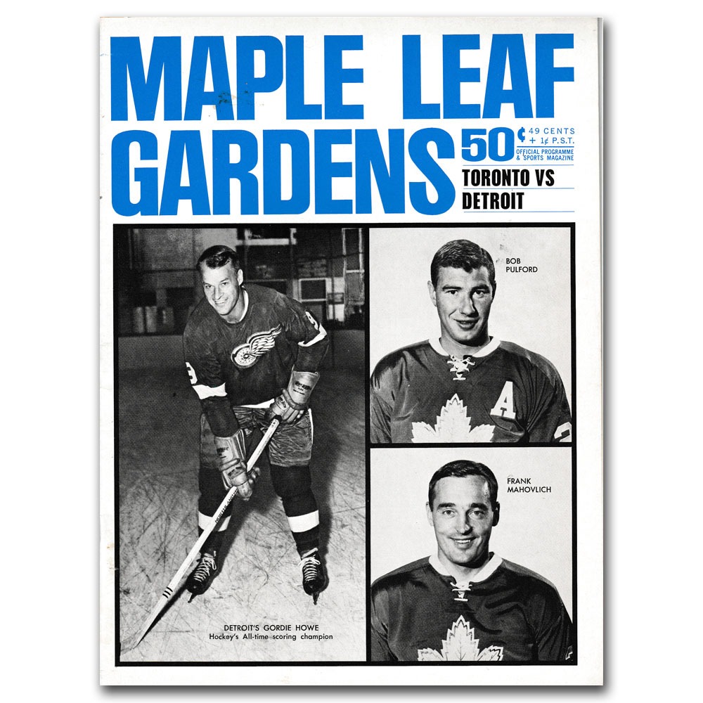 Toronto Maple Leafs Program - December 4, 1965 - NHL Auctions