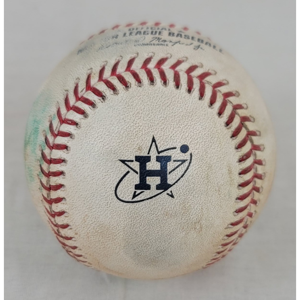 2023 Game-Used Baseball. Pitcher: Shawn Dubin, Batters: Brandon Nimmo ...