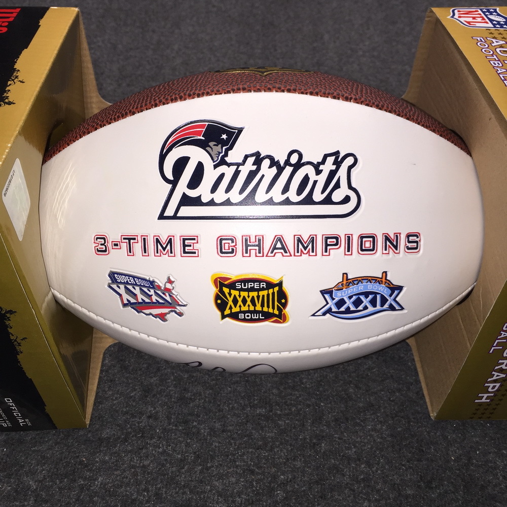 NFL Auction | Patriots - Richard Seymour signed panel ball w/ Patriots ...
