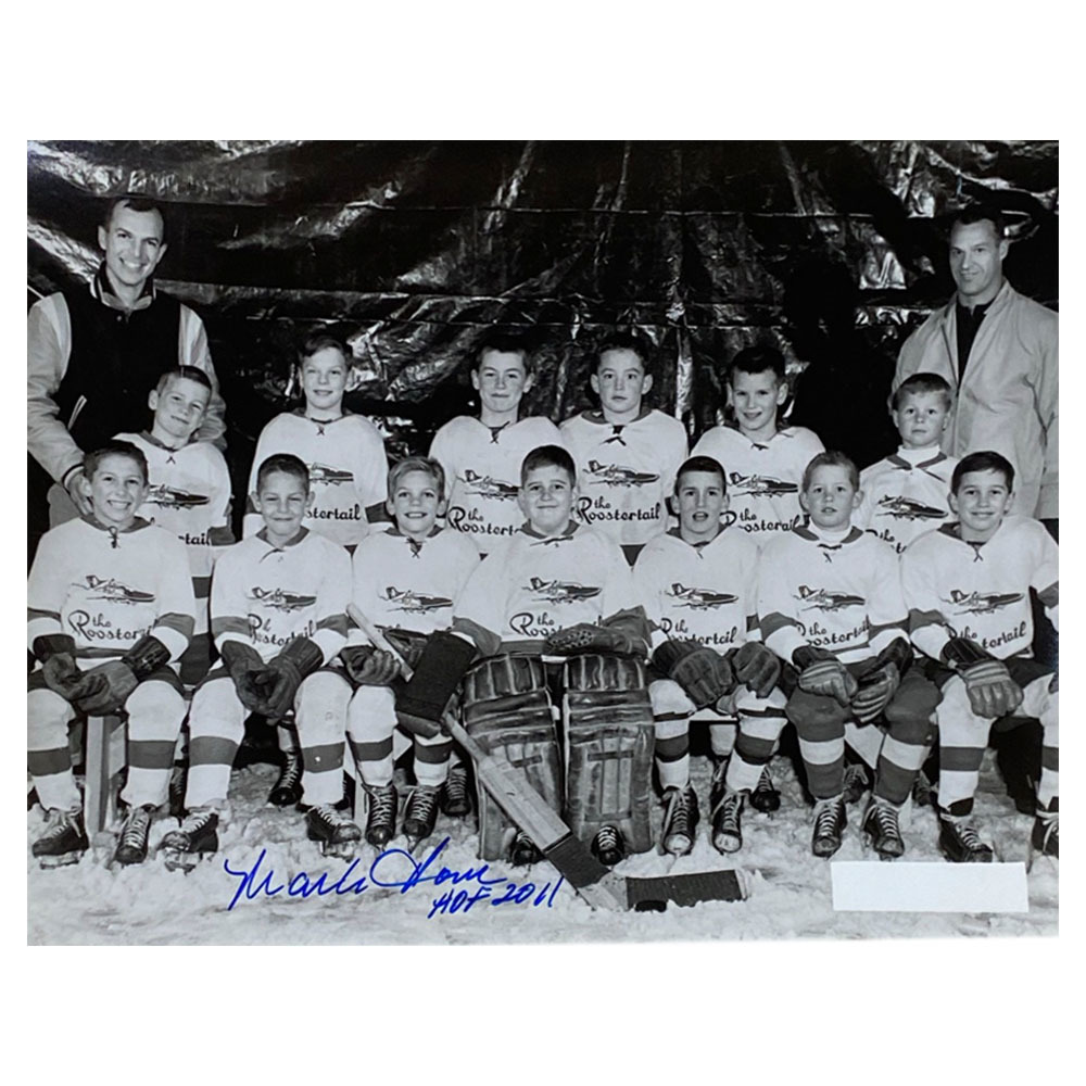 Mark Howe Autographed The Roostertails Junior Team 11X14 Photo w/HOF ...