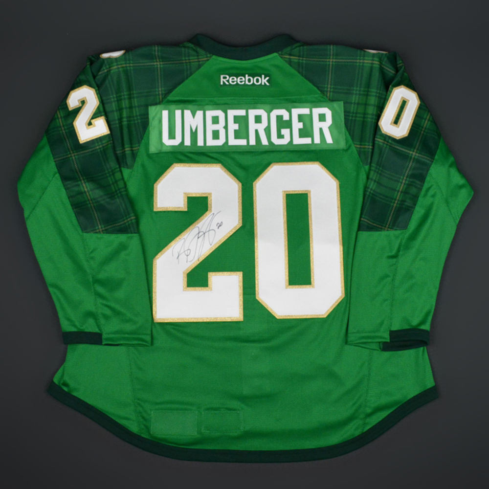 R.J. Umberger - Philadelphia Flyers - St. Patricks's Day Autographed ...