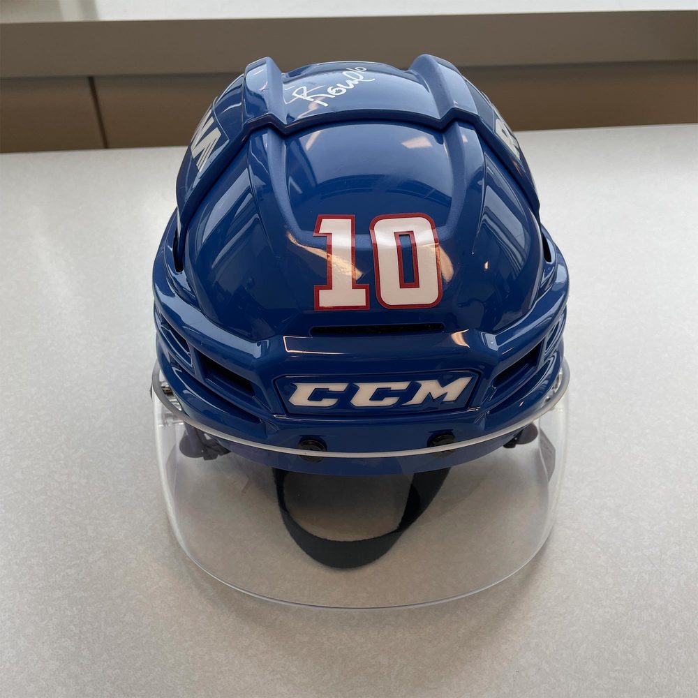 AHL Authentic - 2023 AHL All-Star Challenge Helmet Worn and Signed by #10 Lukas Rousek