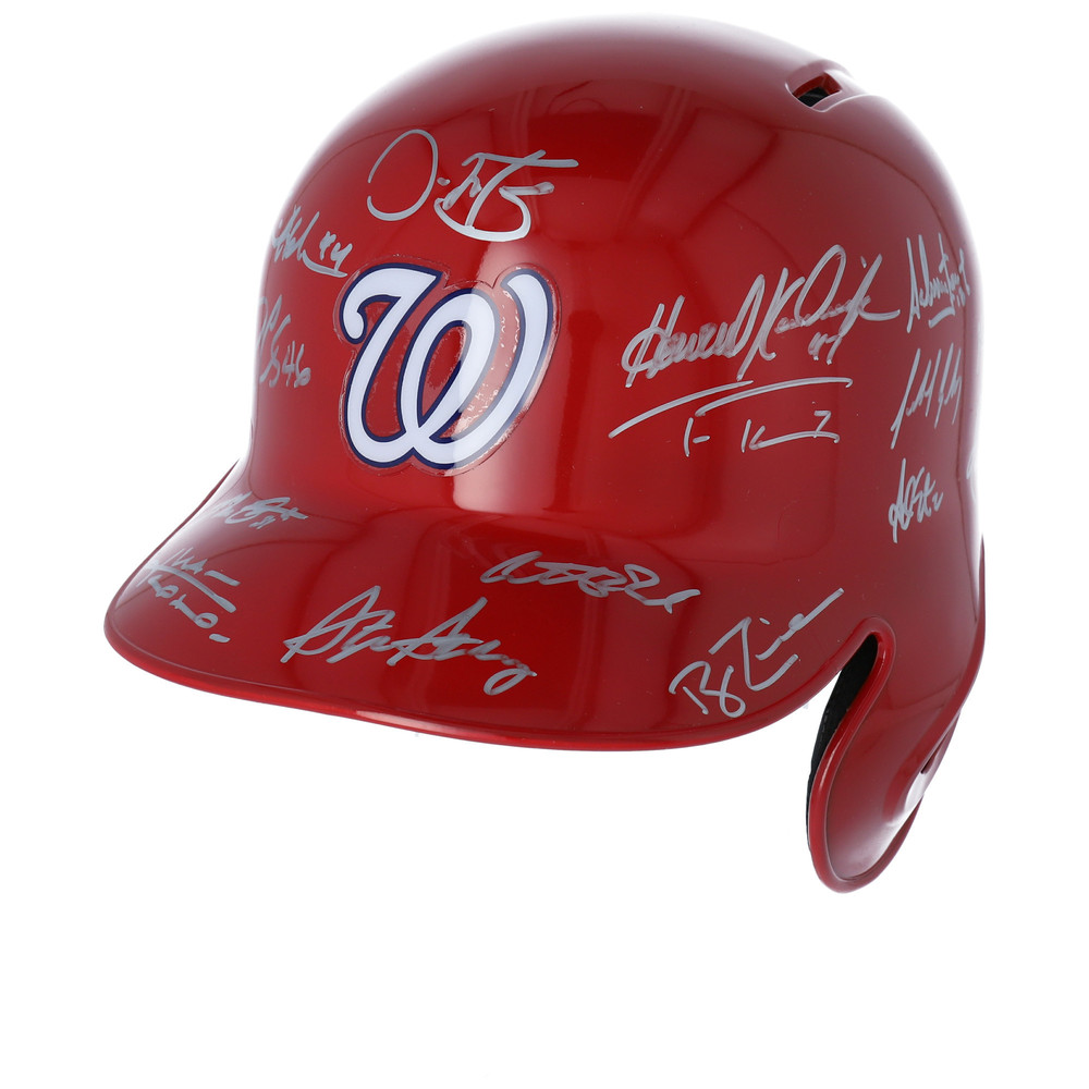 2019 Washington Nationals Autographed Replica Batting Helmet with 8 ...