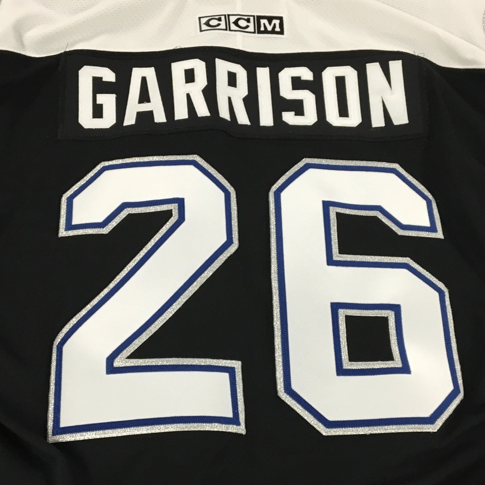 #5 Jason Garrison Marty St. Louis Warmup Jersey - NHL Auctions