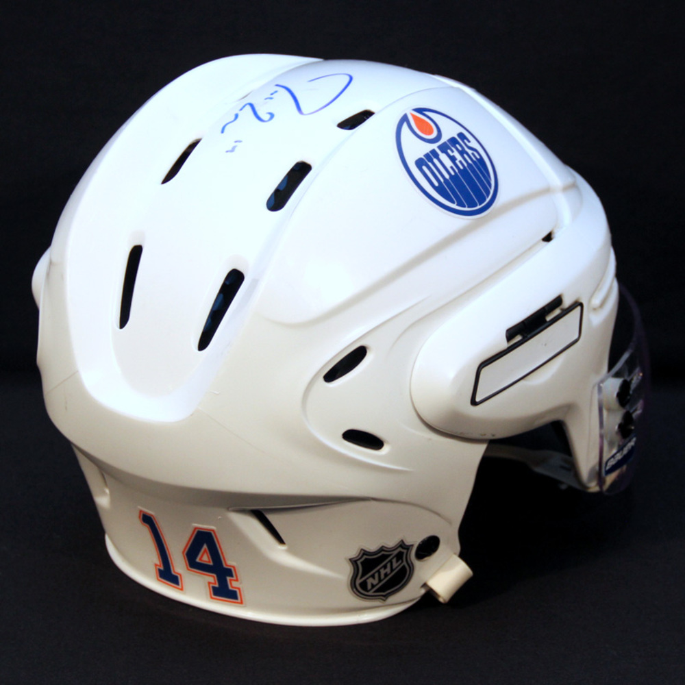 Jordan Eberle #14 - Autographed 2014-15 Edmonton Oilers Game Worn White ...