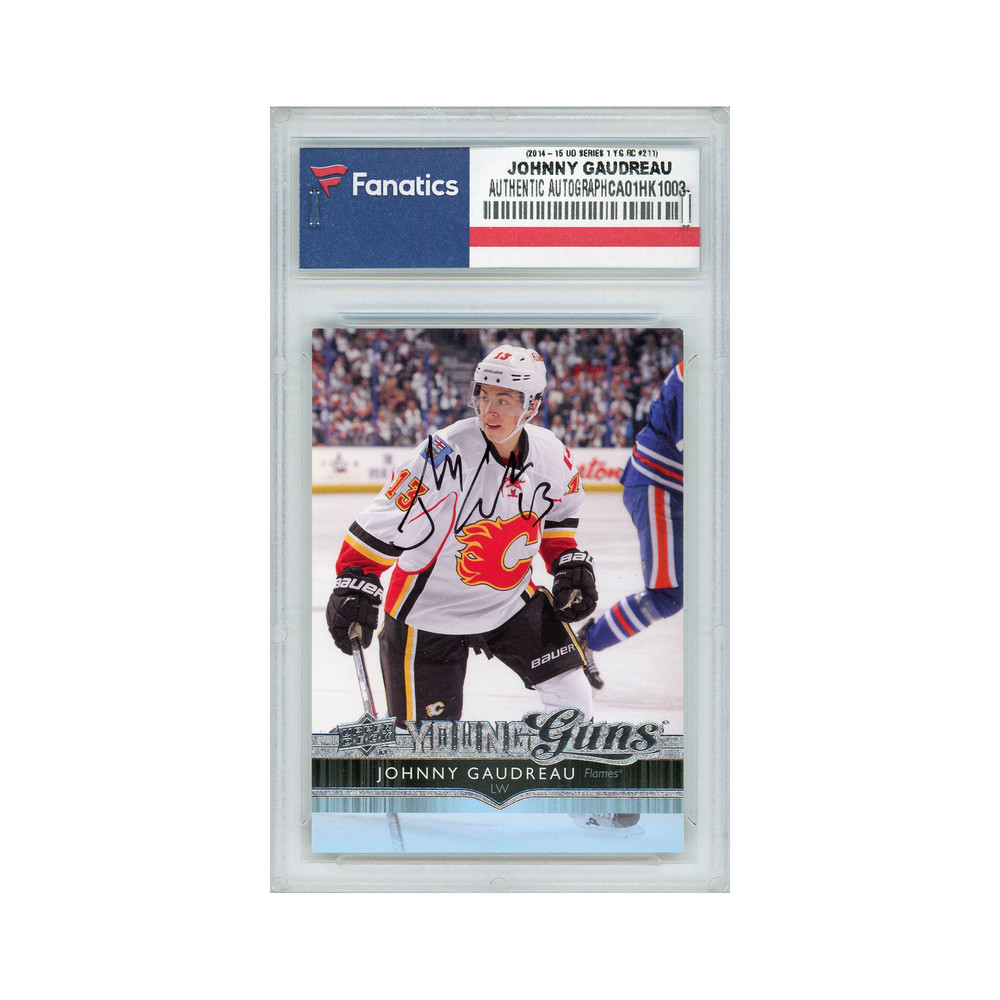 Johnny Gaudreau Calgary Flames Autographed 2014-15 Upper Deck Series ...