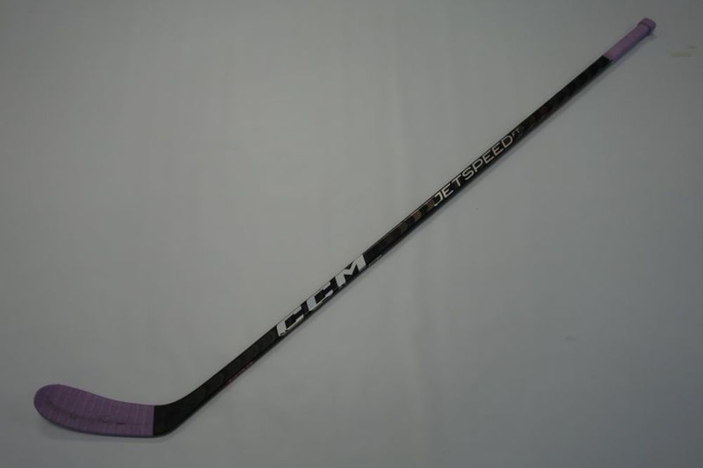 Alex Tuch Hockey Fights Cancer Night Warm-Up Stick - NHL Auctions