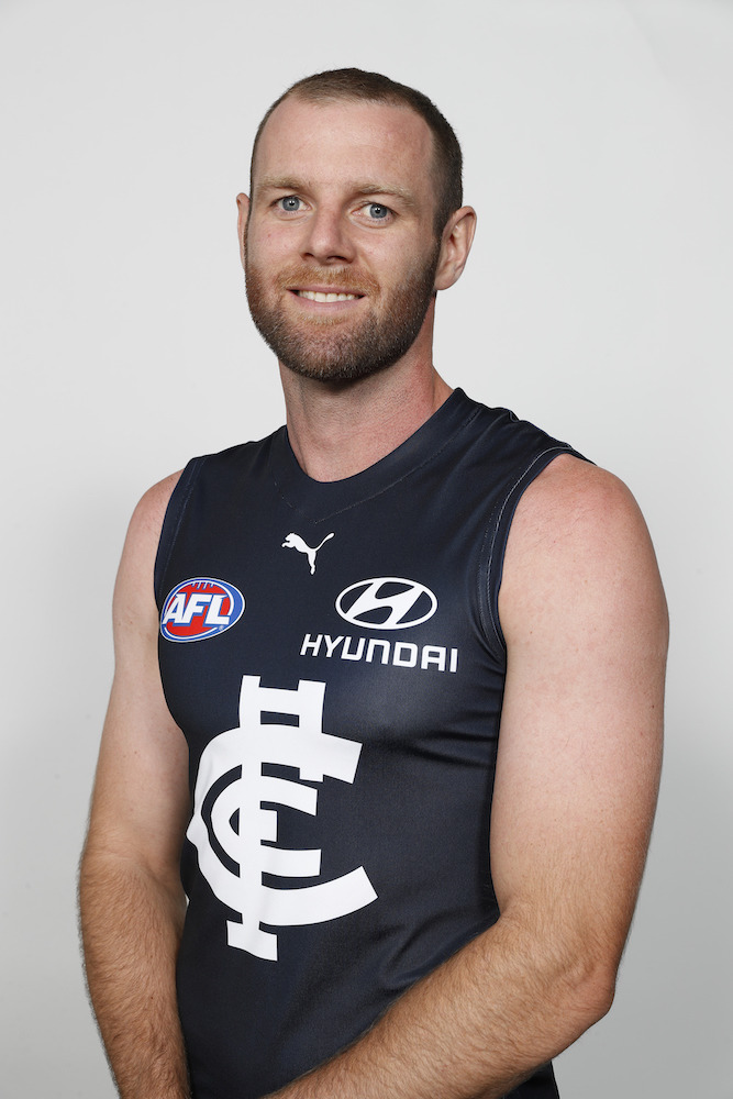 2021 AFL Home Guernsey - Sam Docherty | The Carlton Shop Auctions